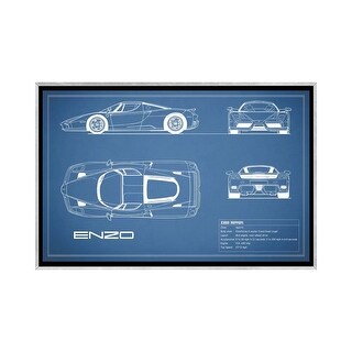 iCanvas "Enzo Ferrari (Blue)" by Mark Rogan Framed - Bed Bath & Beyond - 37705394